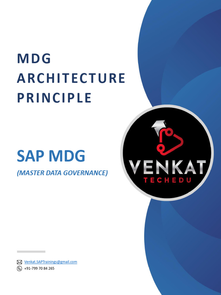 SAP MDG Architecture Principles Guide | PDF | Error Detection And ...
