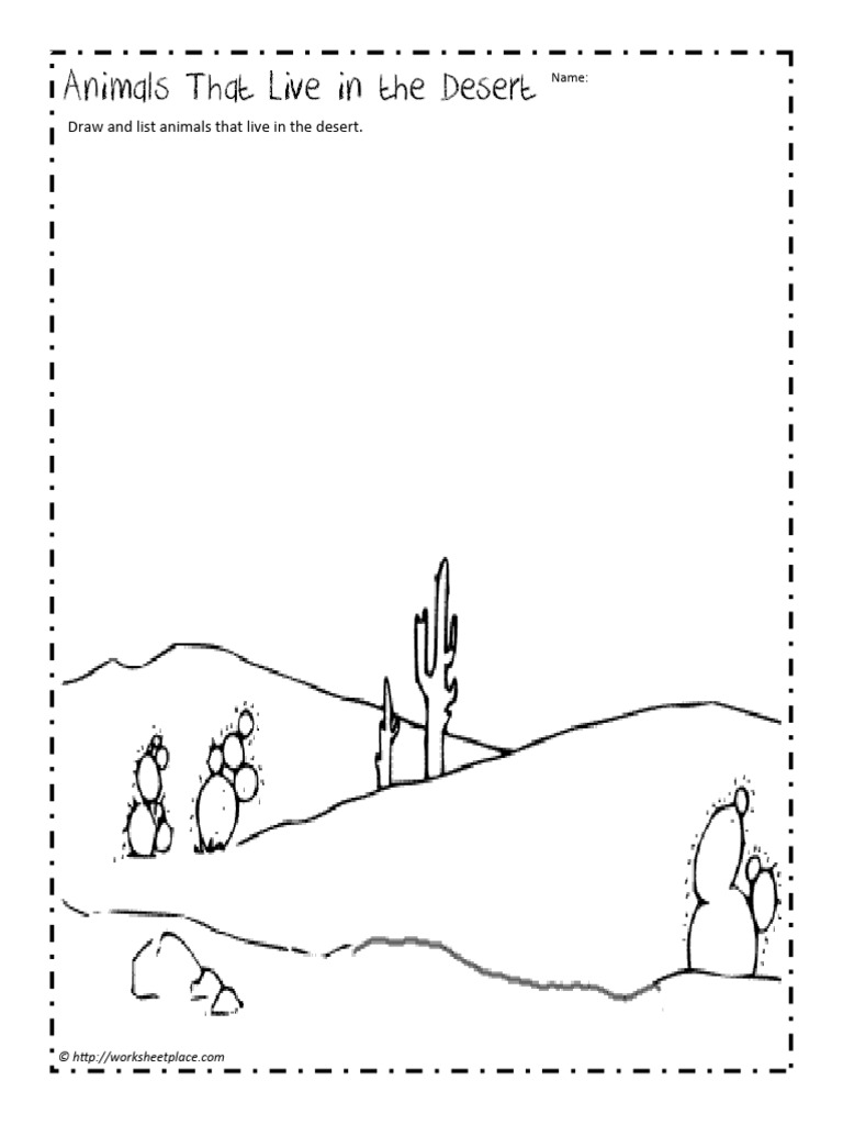 Desert Animals Worksheet | PDF