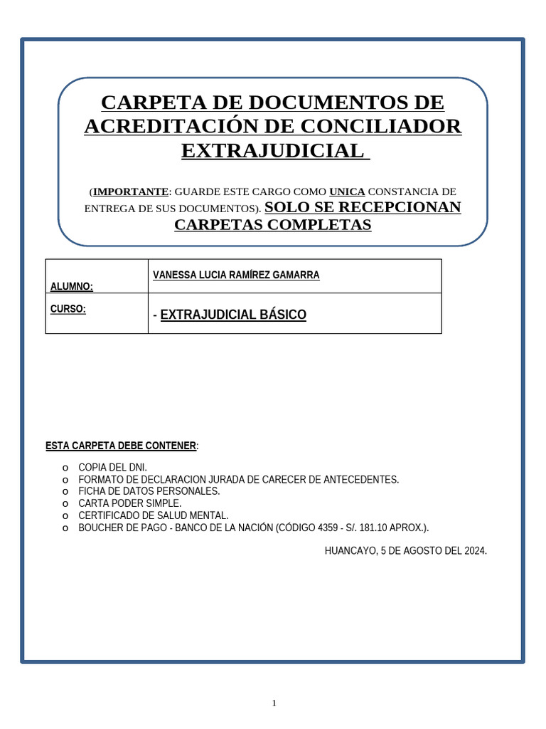 Formatos de Acreditacion Basico | PDF