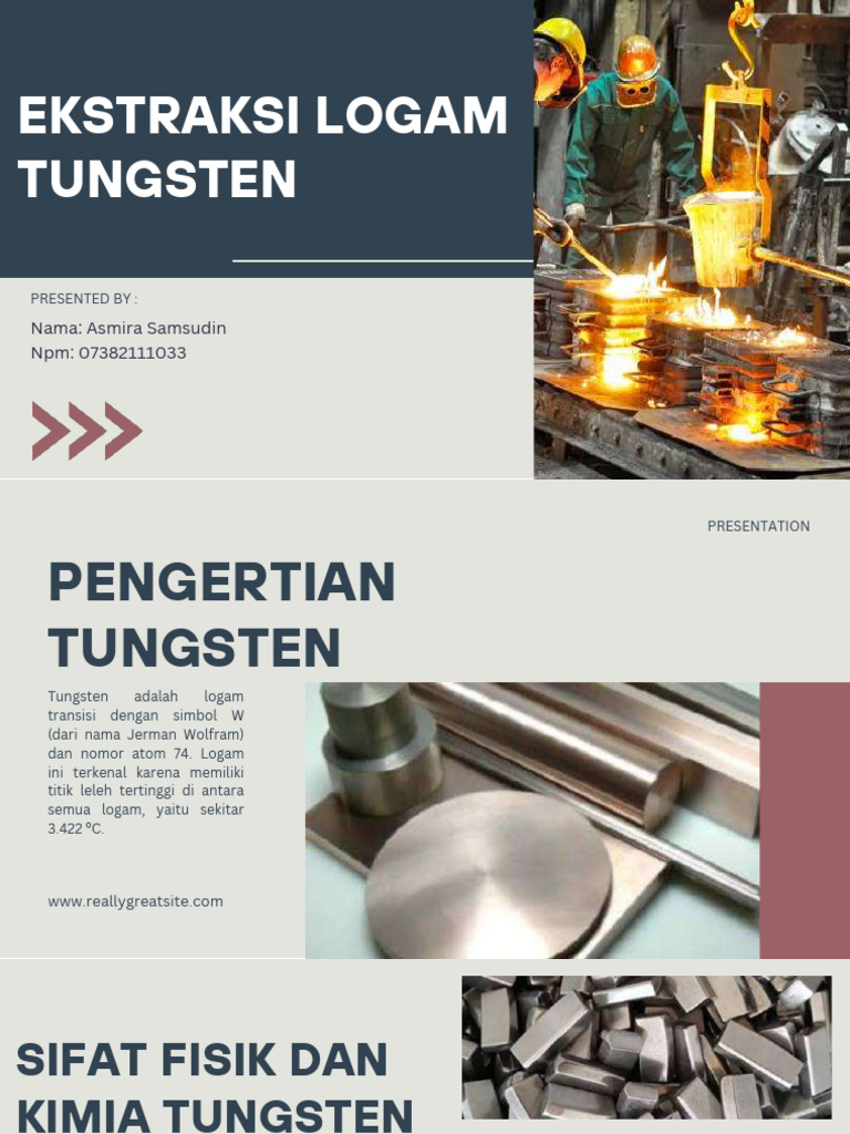 Ekstraksi Logam Tungsten | PDF
