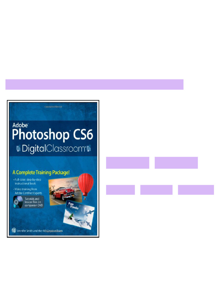 Adobe Photoshop CS6 Digital Classroom 1st Edition Jennifer Smith sample ...