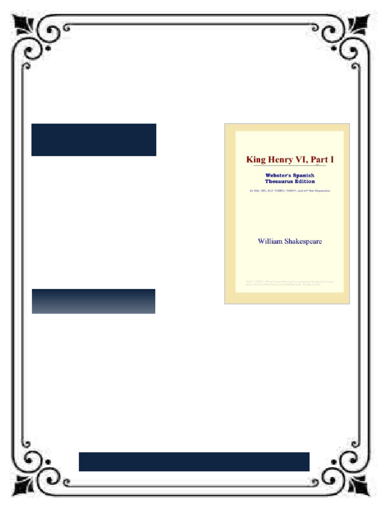 King Henry VI Part I Webster s Spanish Thesaurus Edition William ...