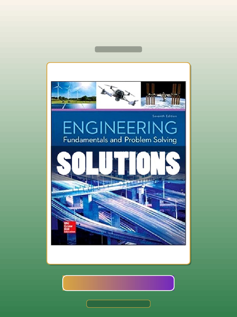 Engineering Fundamentals and Problem Solving 7th Edition Eide E-book ...