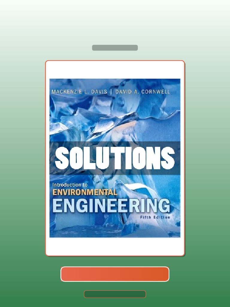 Introduction to Environmental Engineering 5th Edition Davis E-book ...