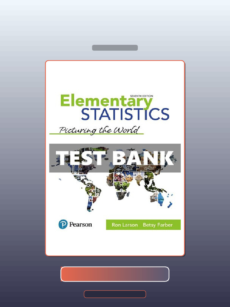 Elementary Statistics Picturing the World 7th Edition Larson E-book ...