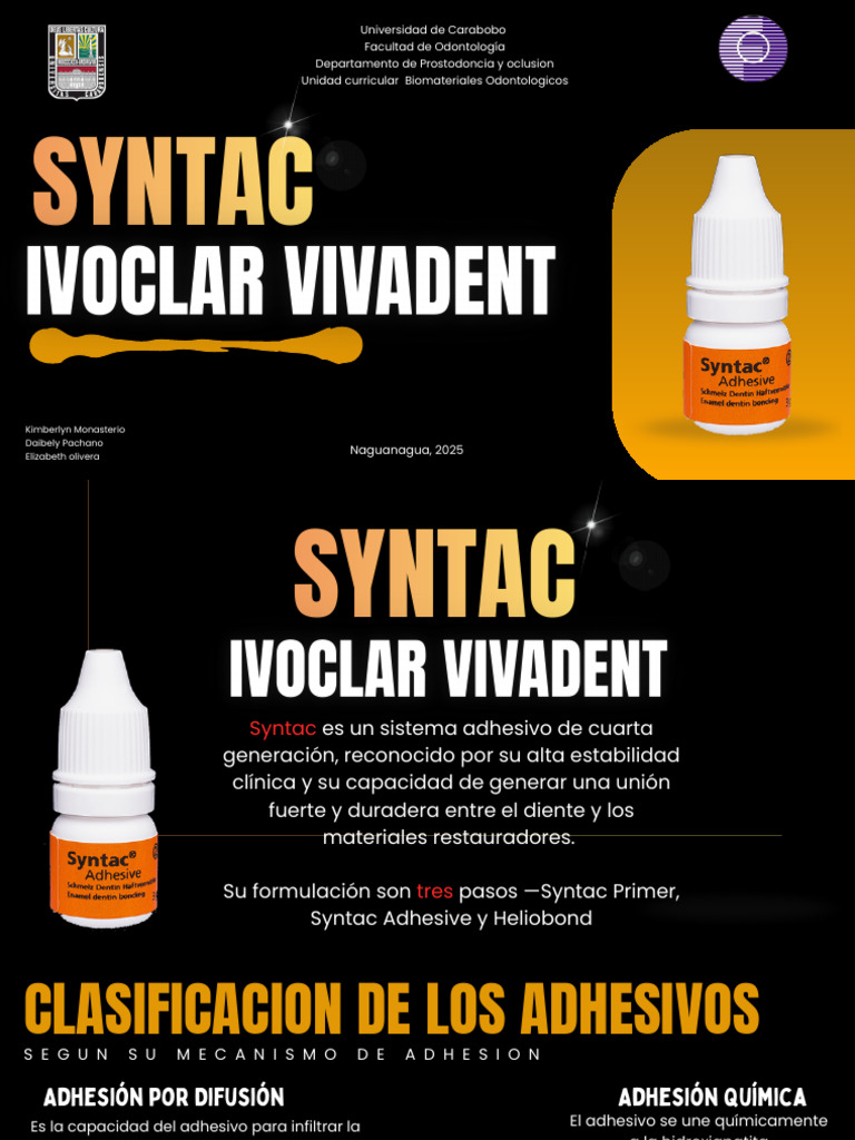 SYNTAC (1) | PDF | Esmalte de dientes | Materiales