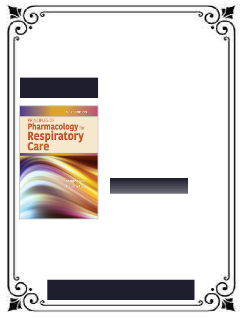 Principles of Pharmacology for Respiratory Care Georgine Bills eBook ...