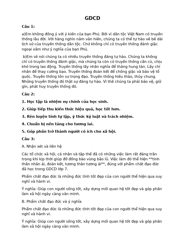 GDCD CÔNG NGHỆ | PDF