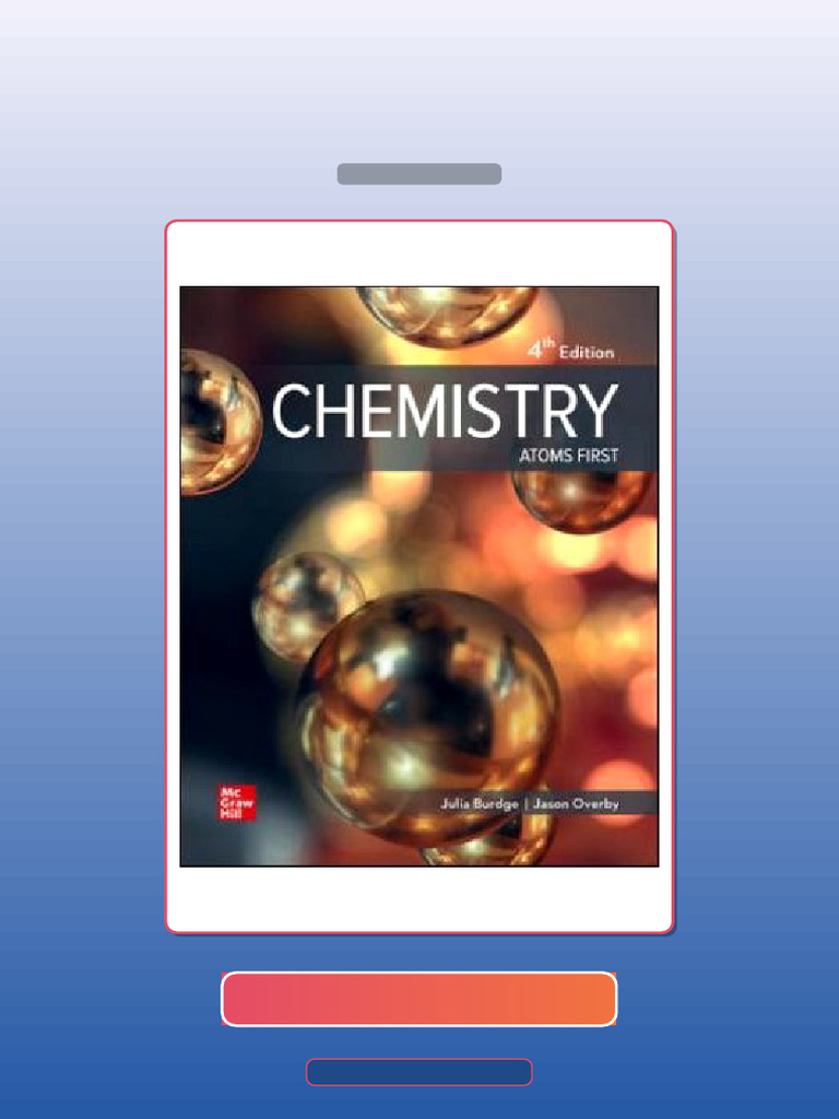 Chemistry Atoms First 4th Edition Julia Burdge Jason Overby ISBN10 ...