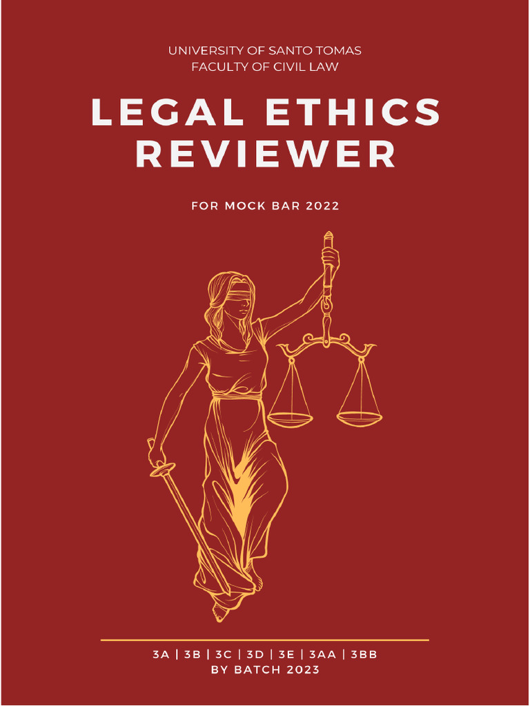 MB2022 LegalEthics Reviewer | PDF | Lawyer | Practice Of Law