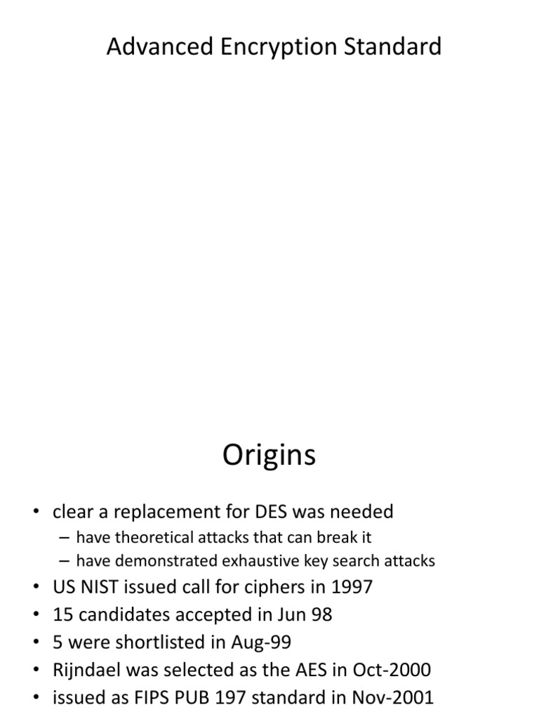 Advanced Encryption Standard | PDF | Areas Of Computer Science ...