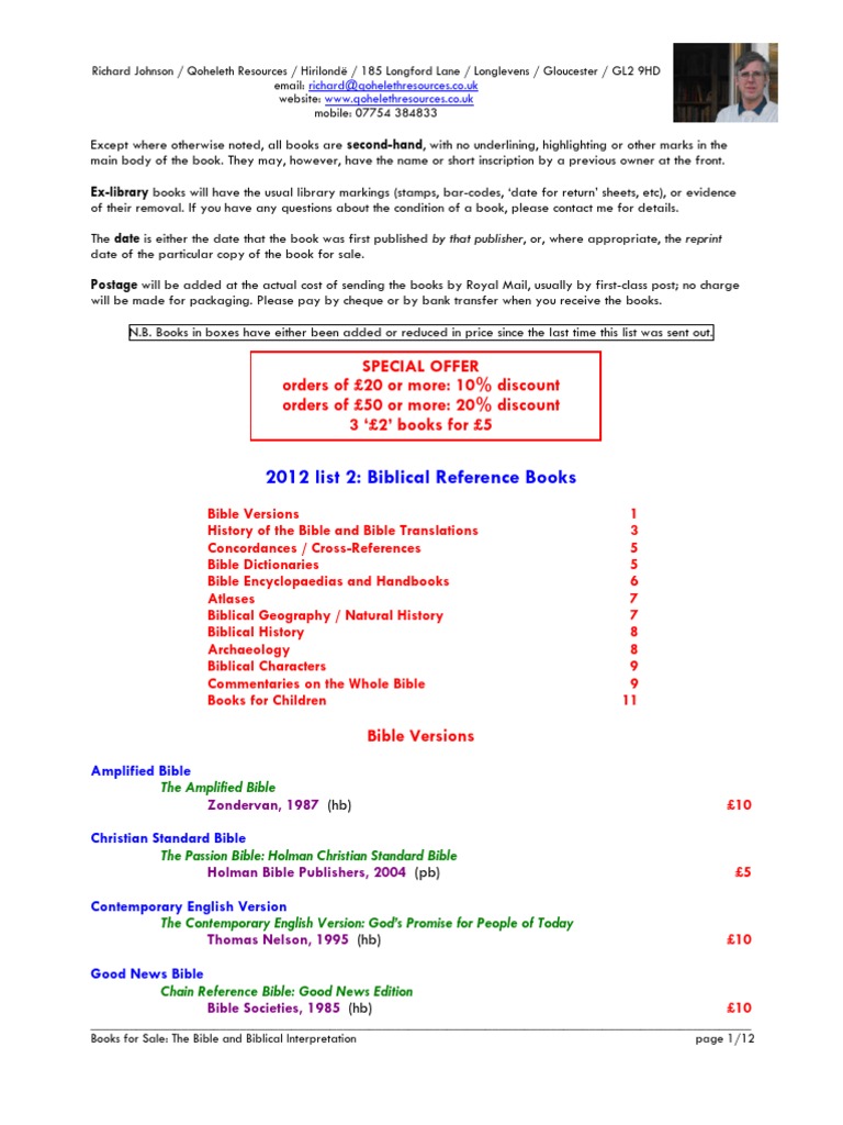 02 Biblical Reference Books | PDF | King James Version | Bible
