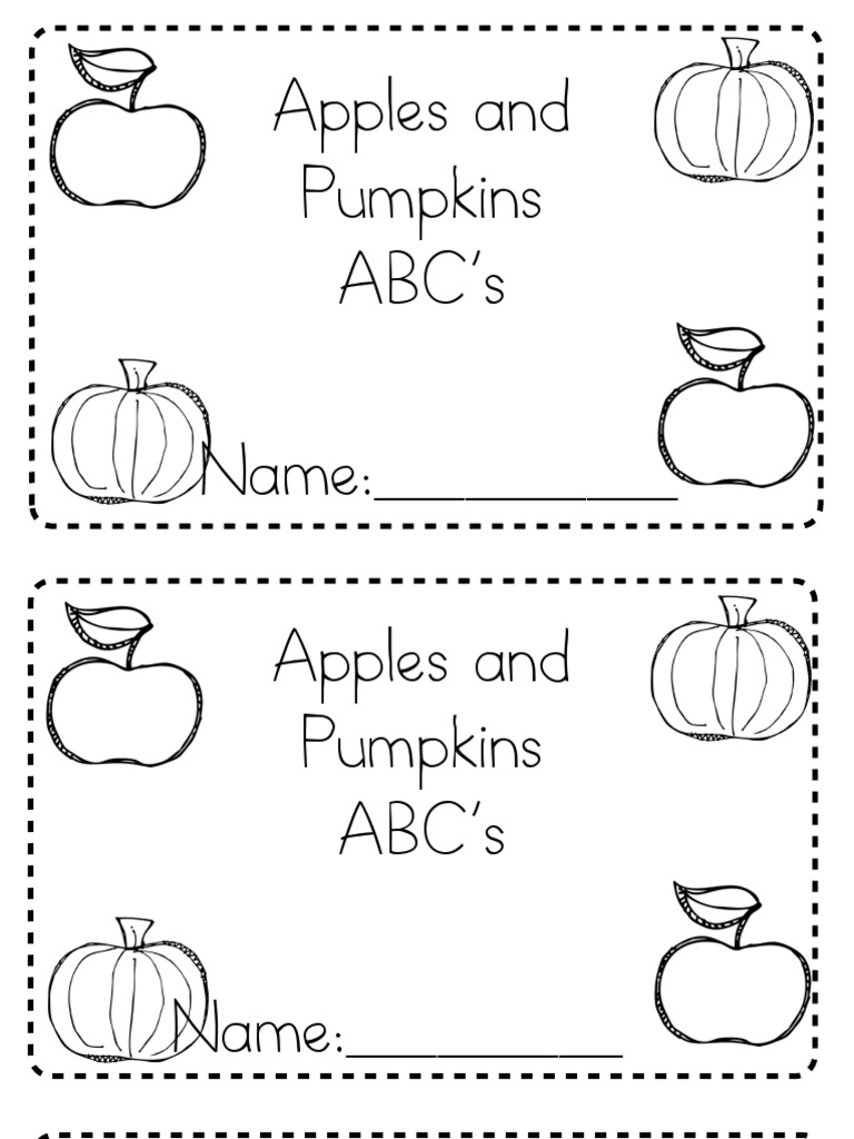 Apple Pumpkin Alphabet Book | PDF