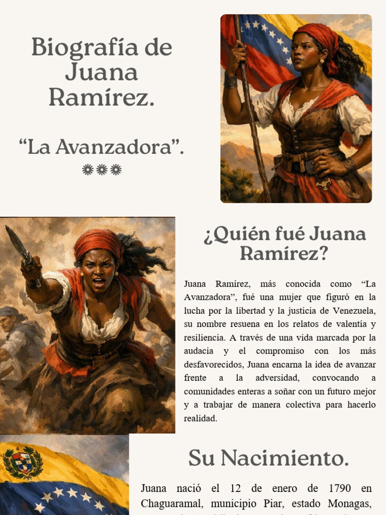 Biografía de Juana Ramírez "La Avanzadora".-1 | PDF | Conflictos ...