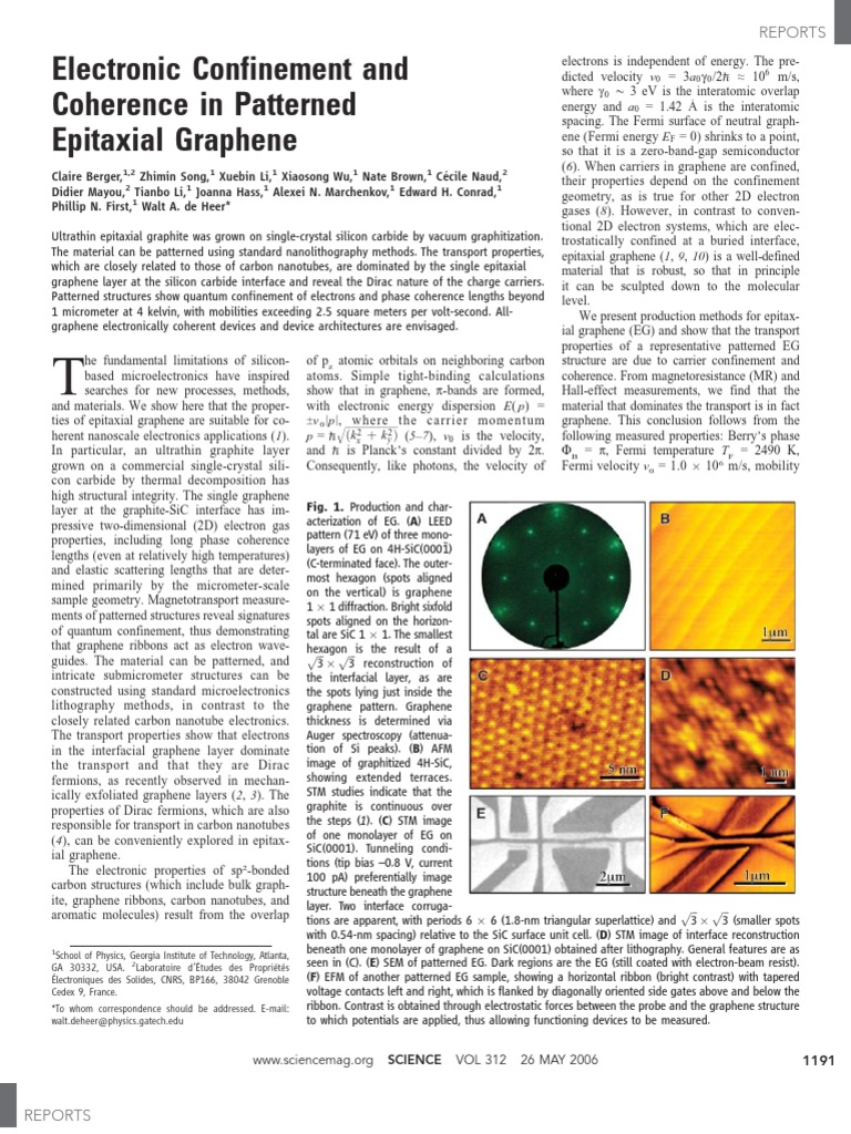 Ref 1 | PDF | Graphene | Scanning Tunneling Microscope