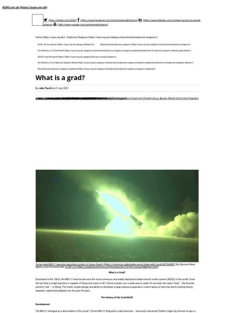 What Is A Rocket Grad MLRS | PDF | Ballistics