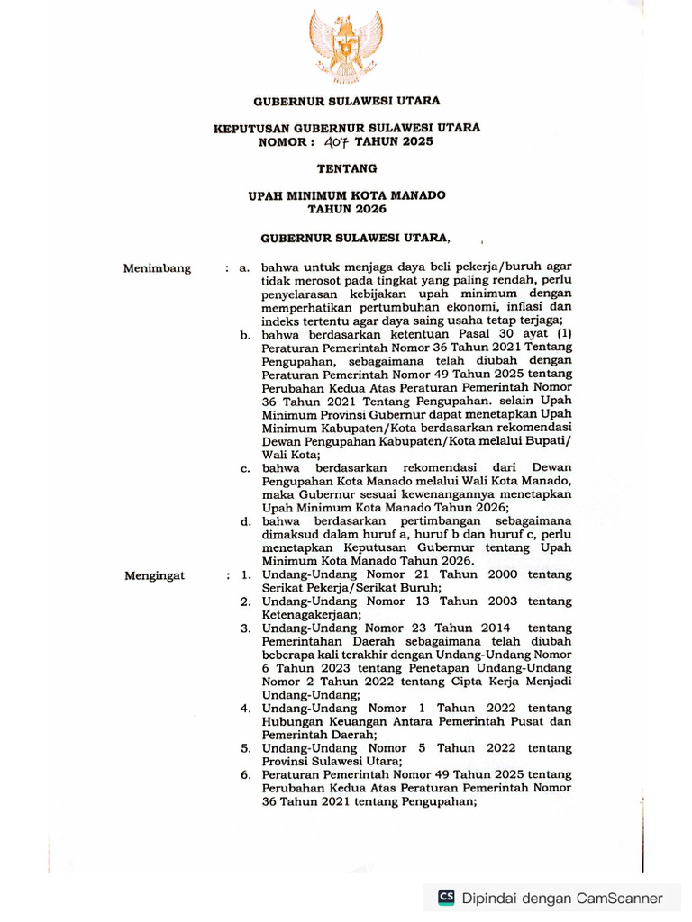 32 UMK Manado 2026 | PDF