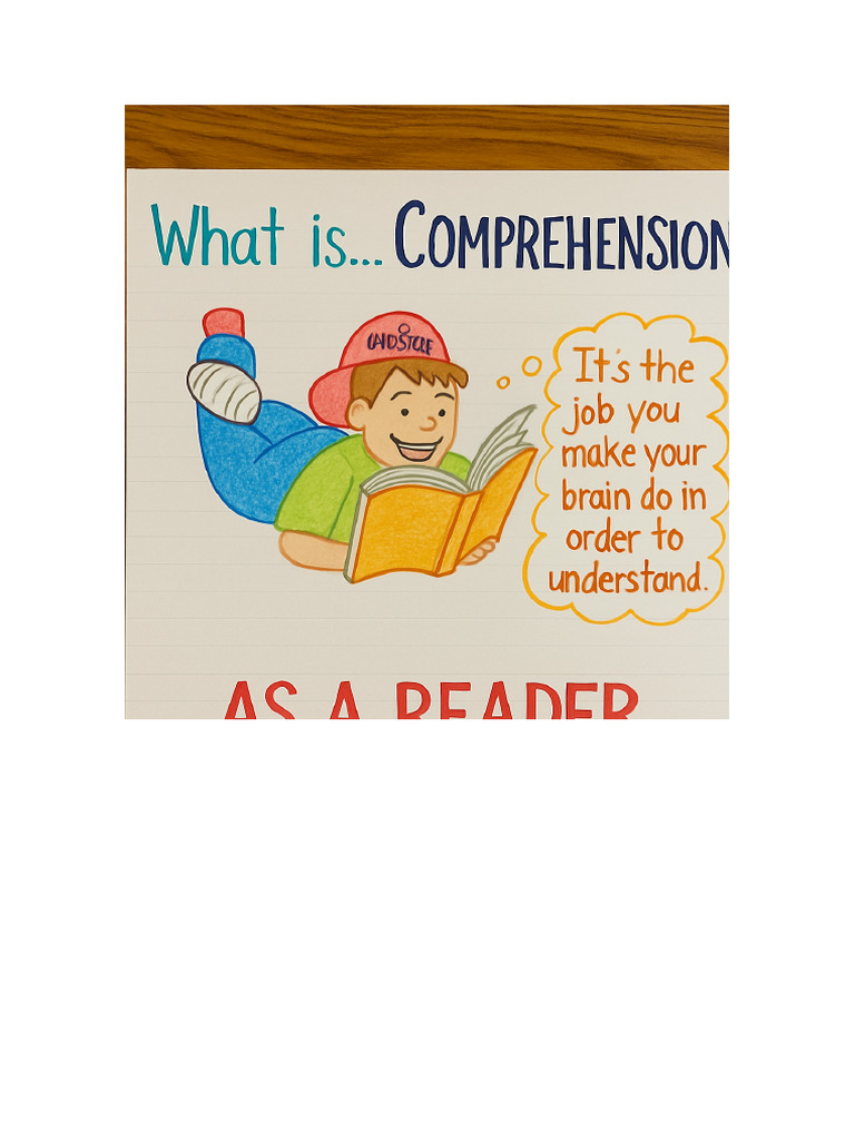 Comprehension Chart Printable | PDF
