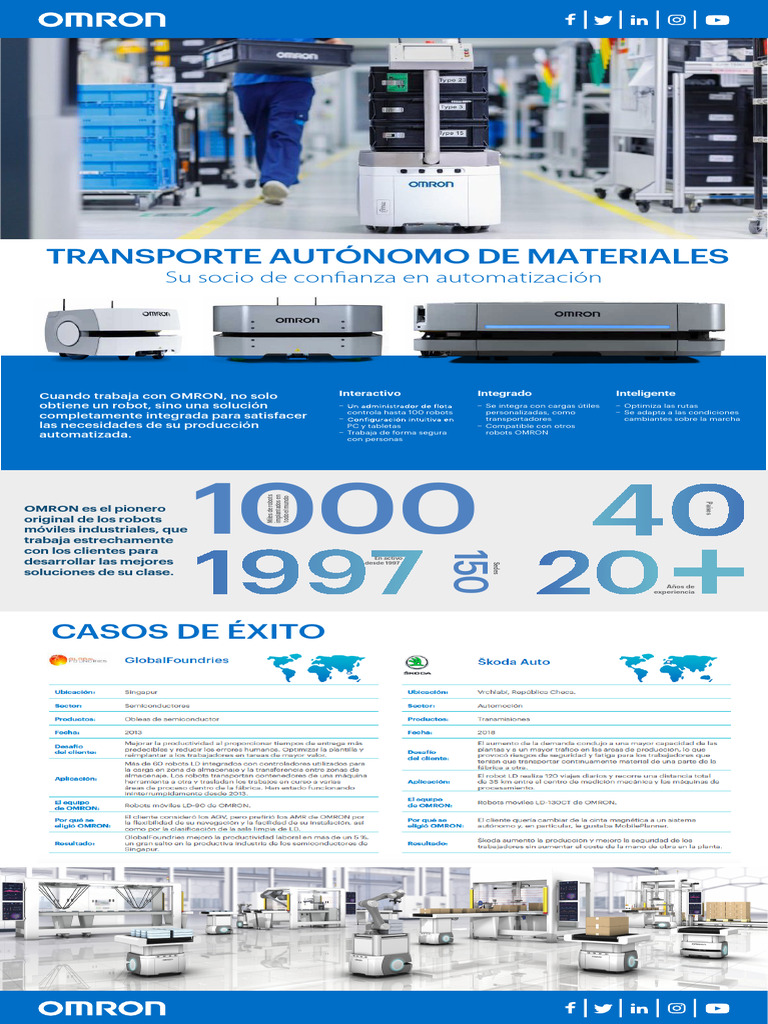 Transporte Autonomo de Materiales Robots Moviles | PDF | Robot | Robótica