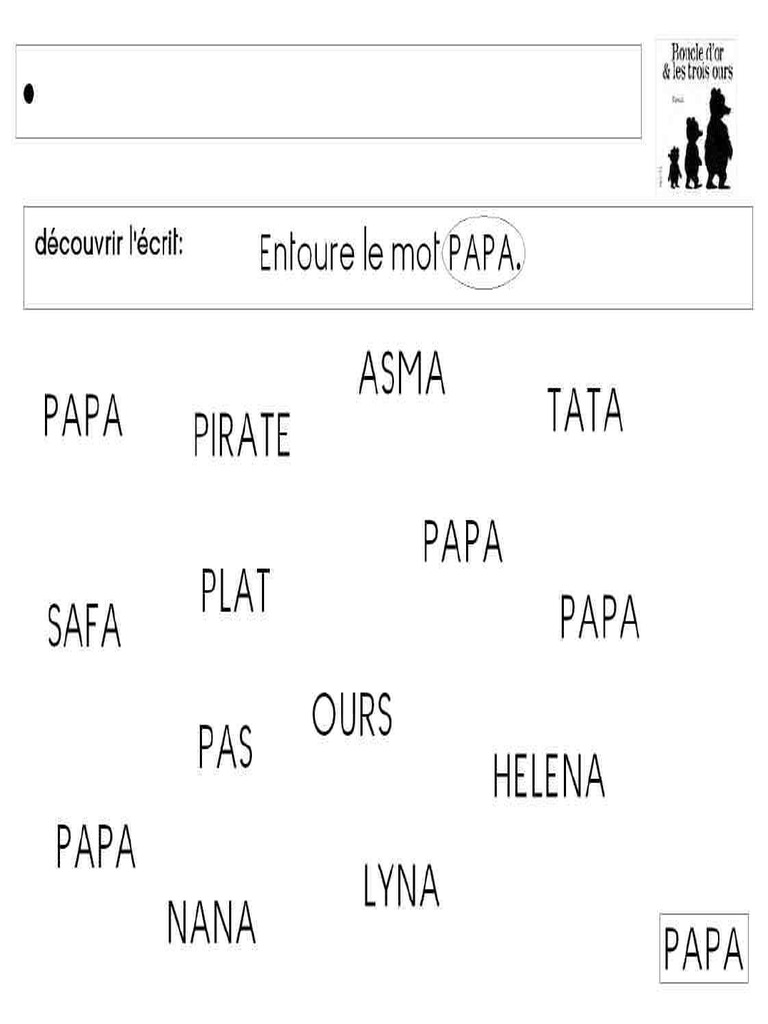 Noraly Reconnaitre Papa | PDF
