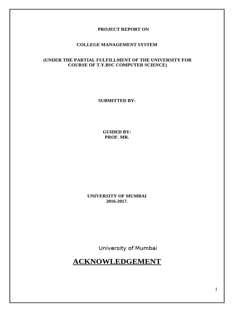 College Management System | PDF | Software Engineering | Software