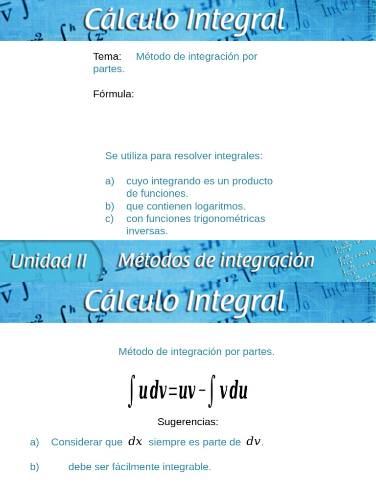Integracion Partes | PDF