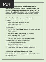 Free Space Management in Operating Systems | PDF | Pointer (Computer ...