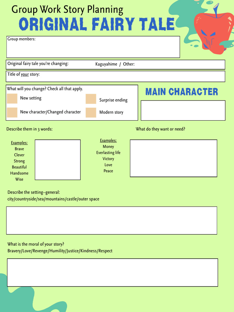 S3 Original Fairy Tale Group Work | PDF
