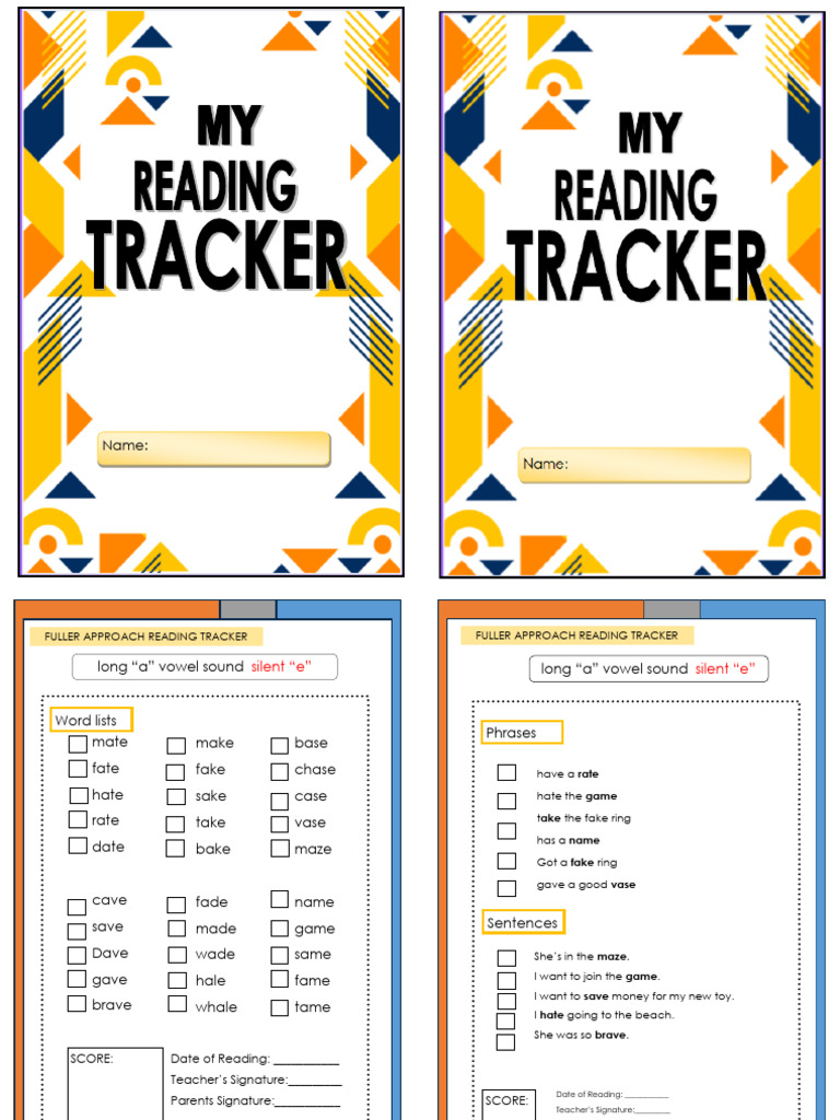 Fuller Approach Reading Tracker | PDF