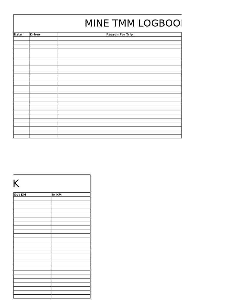 Mine TMM Logbook | PDF