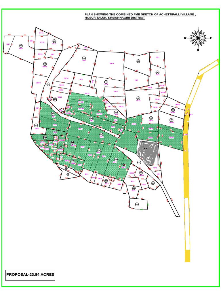 Combined Sketches of Achettipalli FMB-2 | PDF