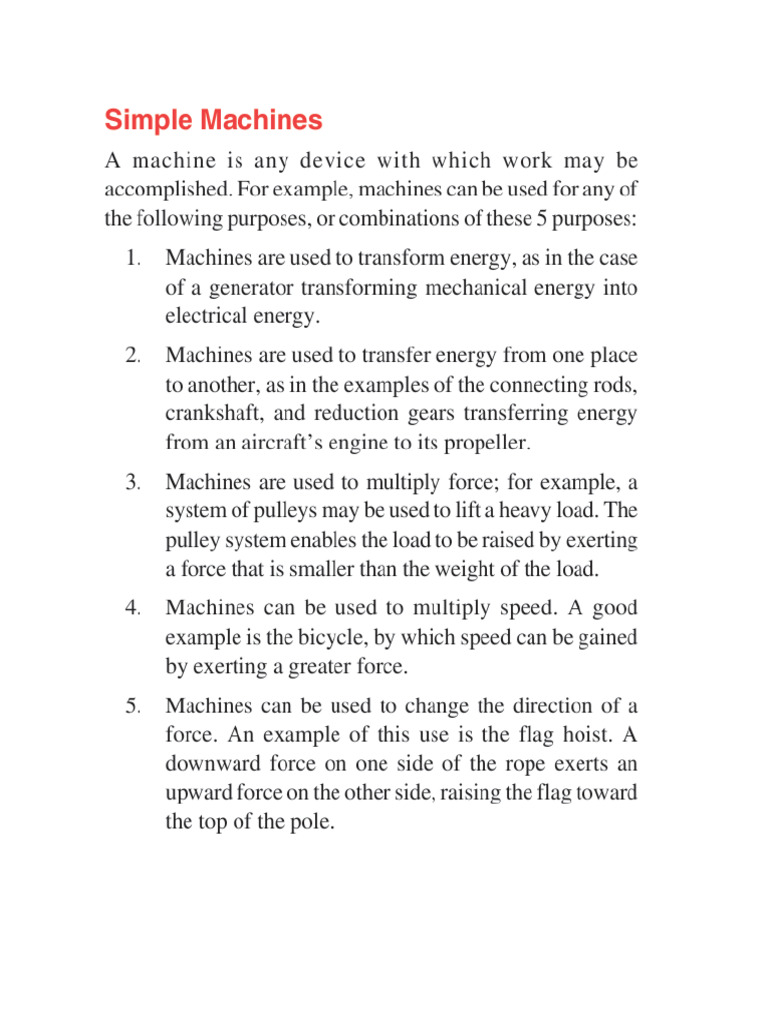 Midterm Activity - Simple Machines | PDF