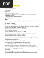 Inside Out Script Excerpt: Dinner Scene | PDF