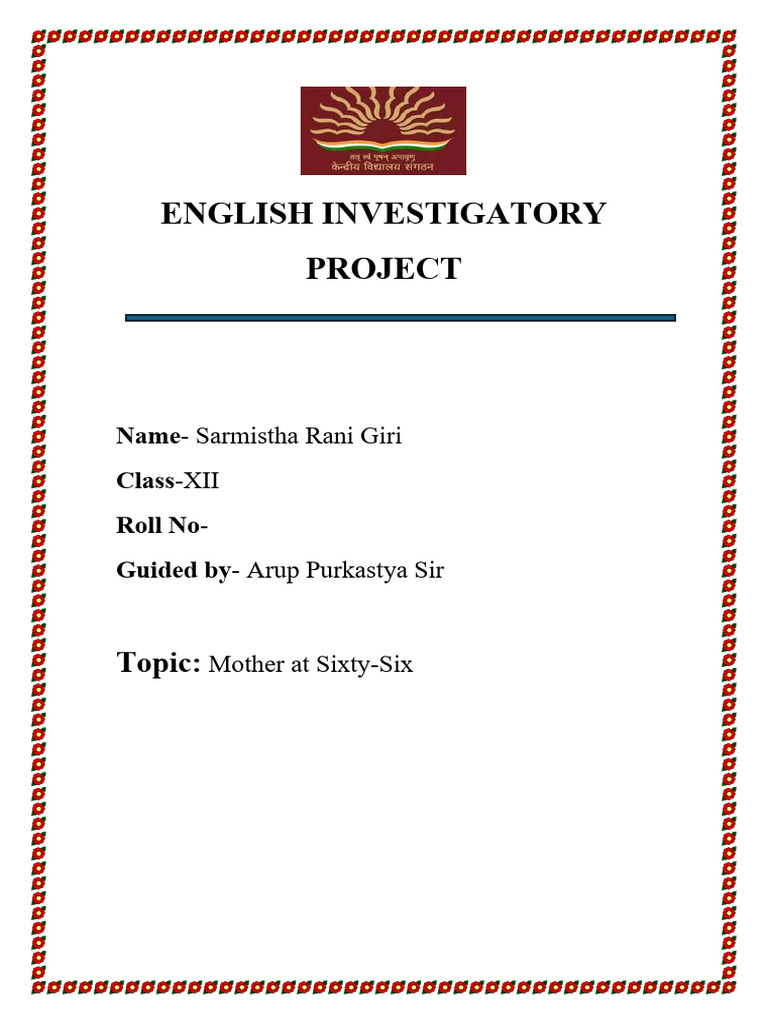English Investigatory Project | PDF