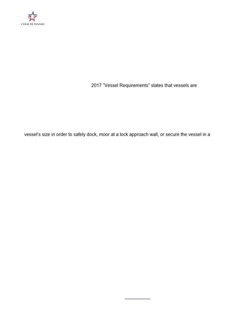 Acp Mooring Line Requirements | PDF