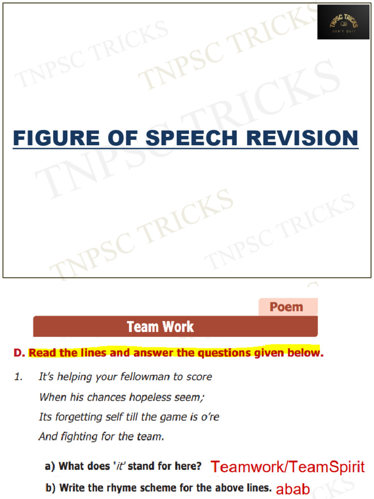 Figure of Speech Revision | PDF