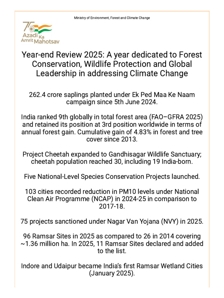 Year-End Review 2025_ a Year Dedicated to Forest Conservation, Wildlife ...