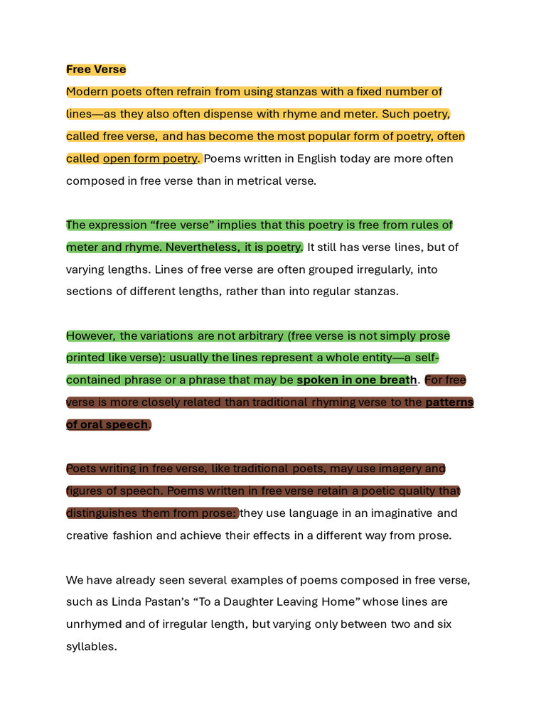 04-Intro to Lit-poetry Part 2 | PDF | Poetry | Metre (Poetry)