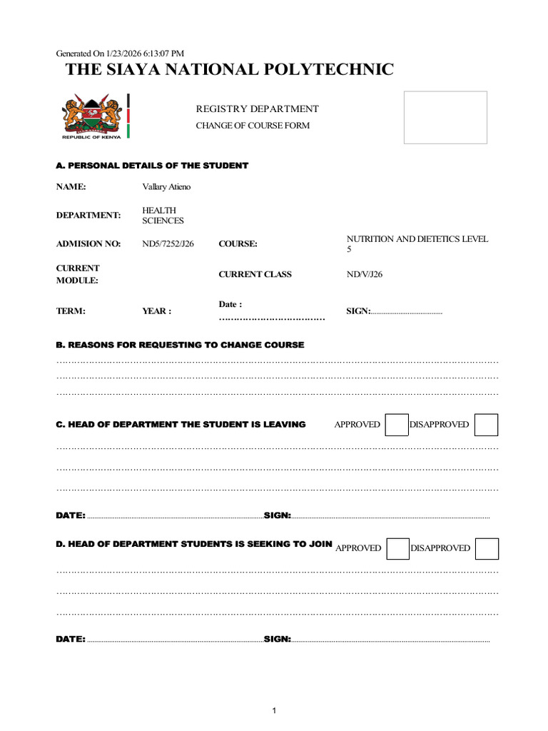 Change Of Course Form_1_23_2026 6_13_07 PM | PDF
