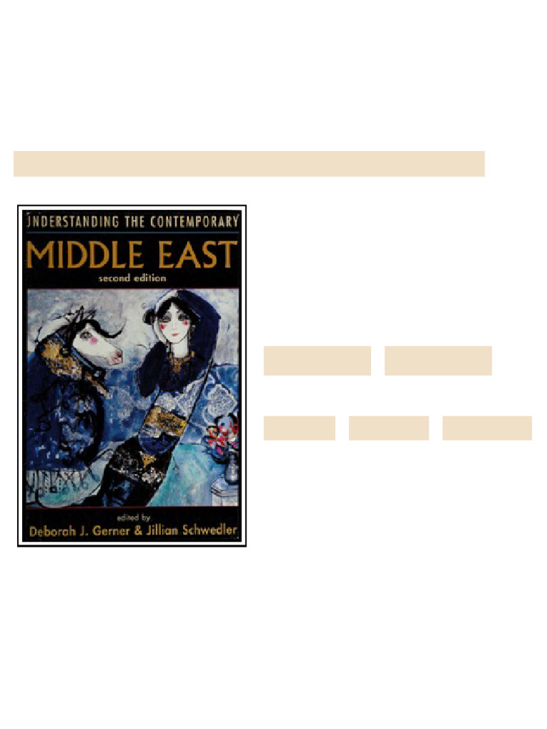 Understanding the contemporary Middle East ebook continuous chapters | PDF