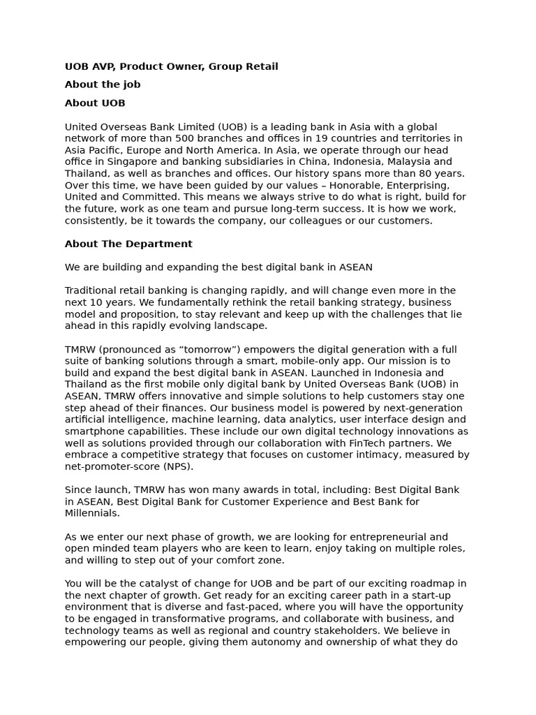UOB PO | PDF | Business