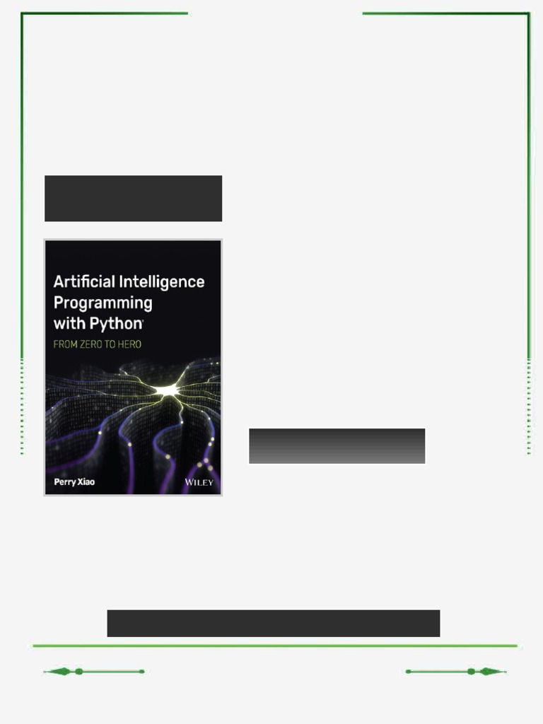 Artificial Intelligence Programming with Python From Zero to Hero 1st Edition Perry Xiao eBook ...