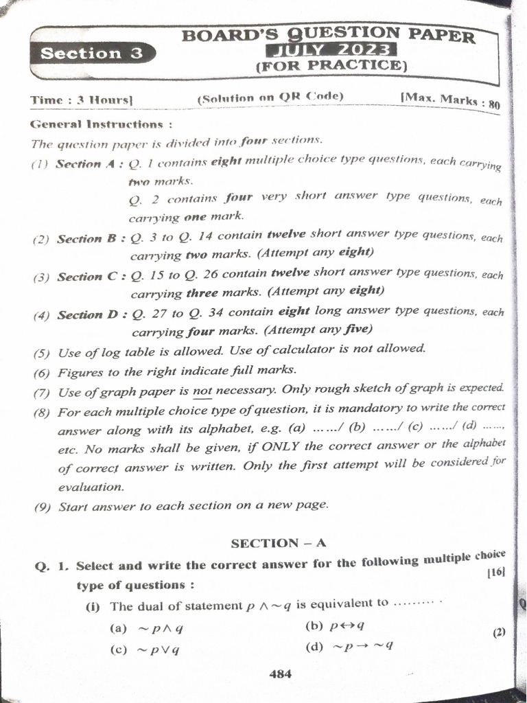 Maths Paper | PDF