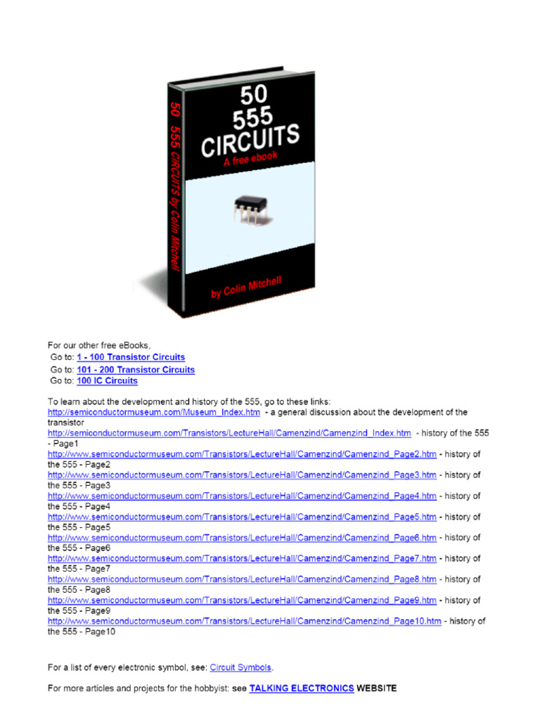 1 - 100 Transistor Circuits Go To - 101 - 200 Transistor ... - 1-100 ...