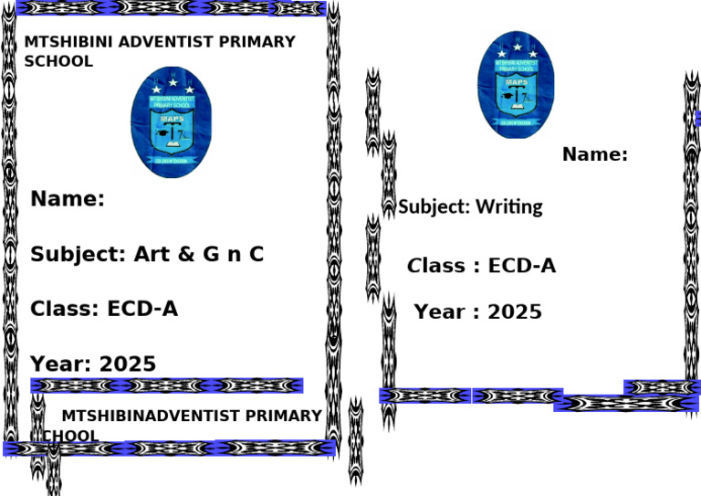 Ecd COVER PAGE Art and Writing | PDF