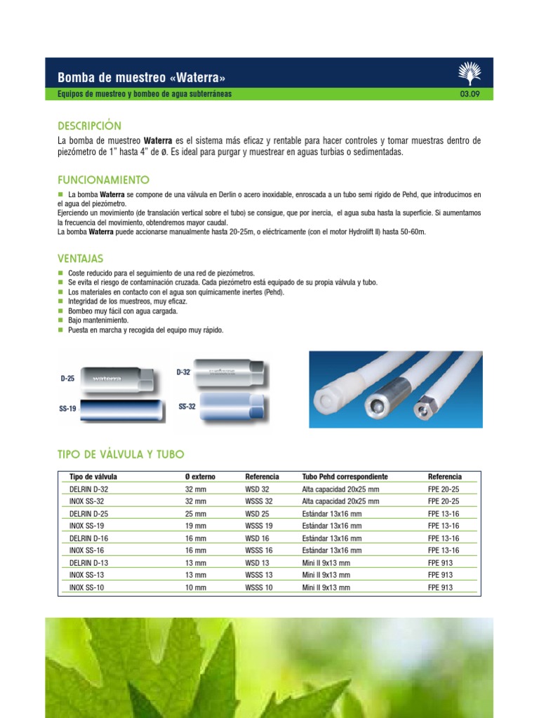 Bomba Waterra | PDF | Bomba | Agua