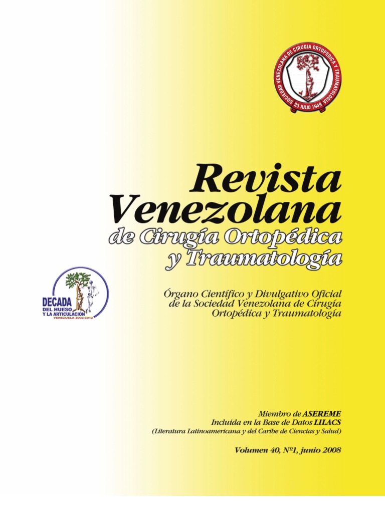 Revista SVCOT Vol. 40-1. 2008 | PDF