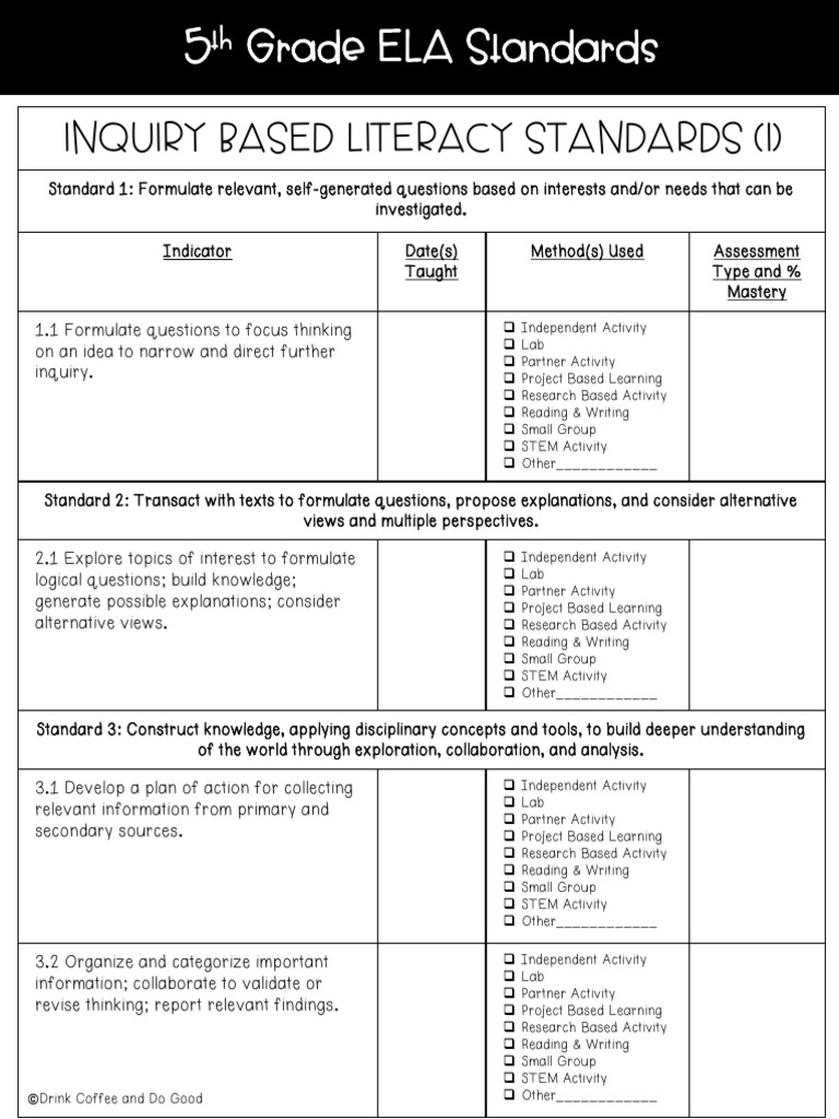 1 - 5th Grade South Carolina ELA Standards Checklist | PDF | Phonics ...
