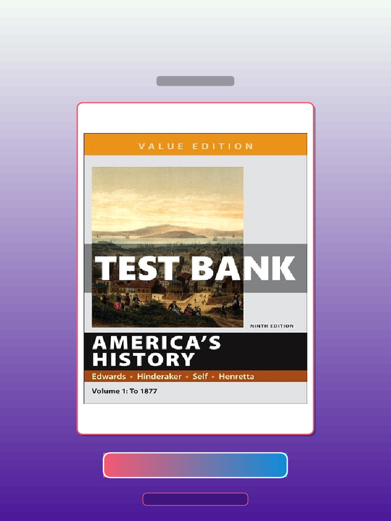 Americas History Value Edition Volume 1 9th Edition Edwards E-book ...
