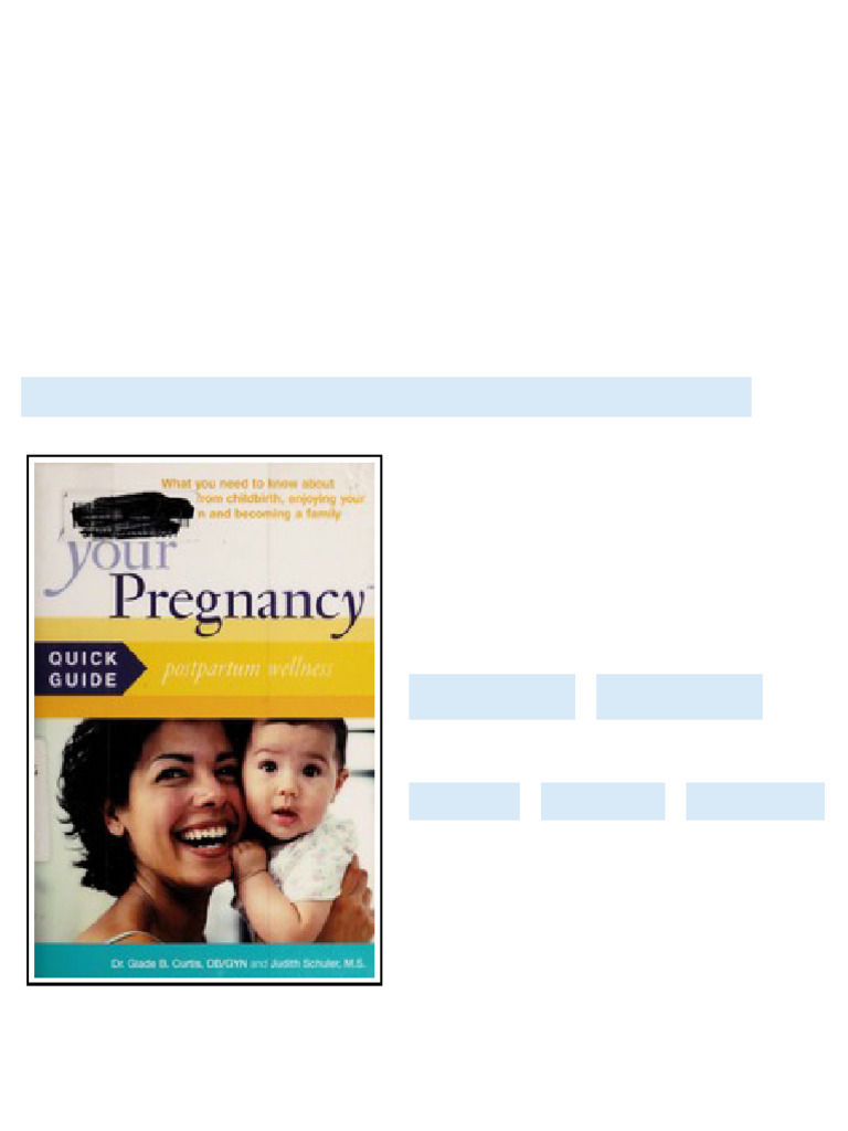 Your pregnancy quick guide : postpartum wellness : what you need to ...
